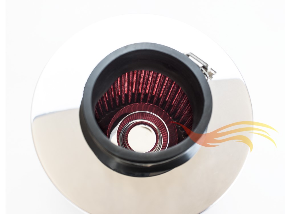 Ares Red 11-14 Ford F150 5.0L V8 Heat Shield Cold Air Intake + Filter