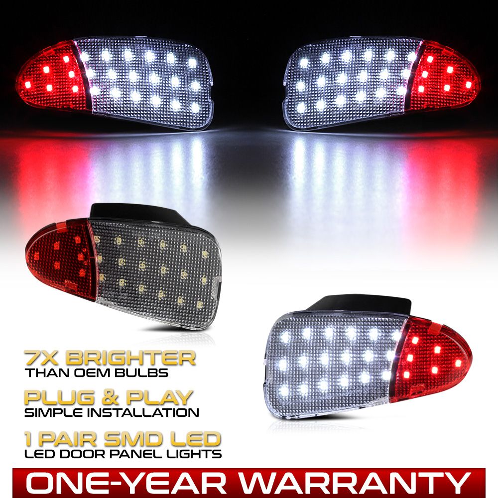 1997-2004 Ford F150 F250 Lightduty White LED Interior Door Panel Light ...