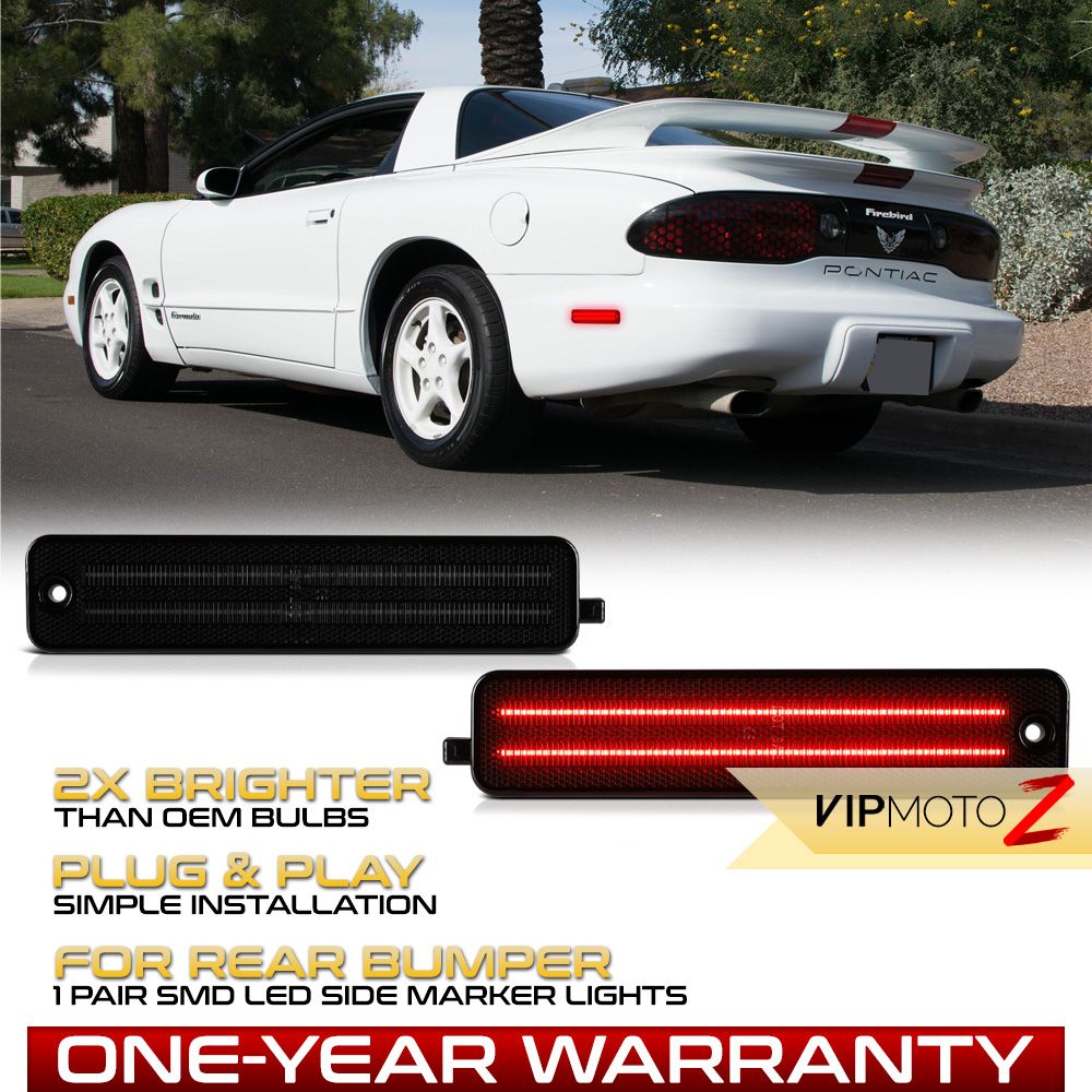 1998-2002 Pontiac Sunfire Firebird Rear Bumper LED Side Marker Lights ...