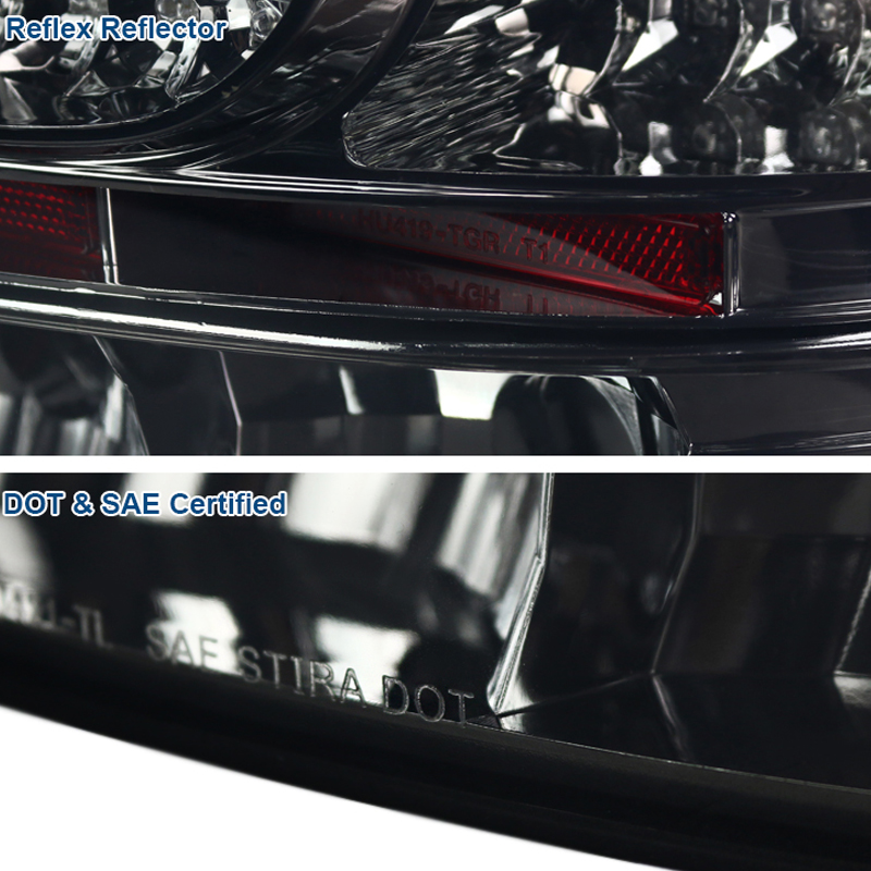 1998-2005 Lexus GS300 GS400 GS430 Smoke LED Tail Lights+Trunk Piece ...