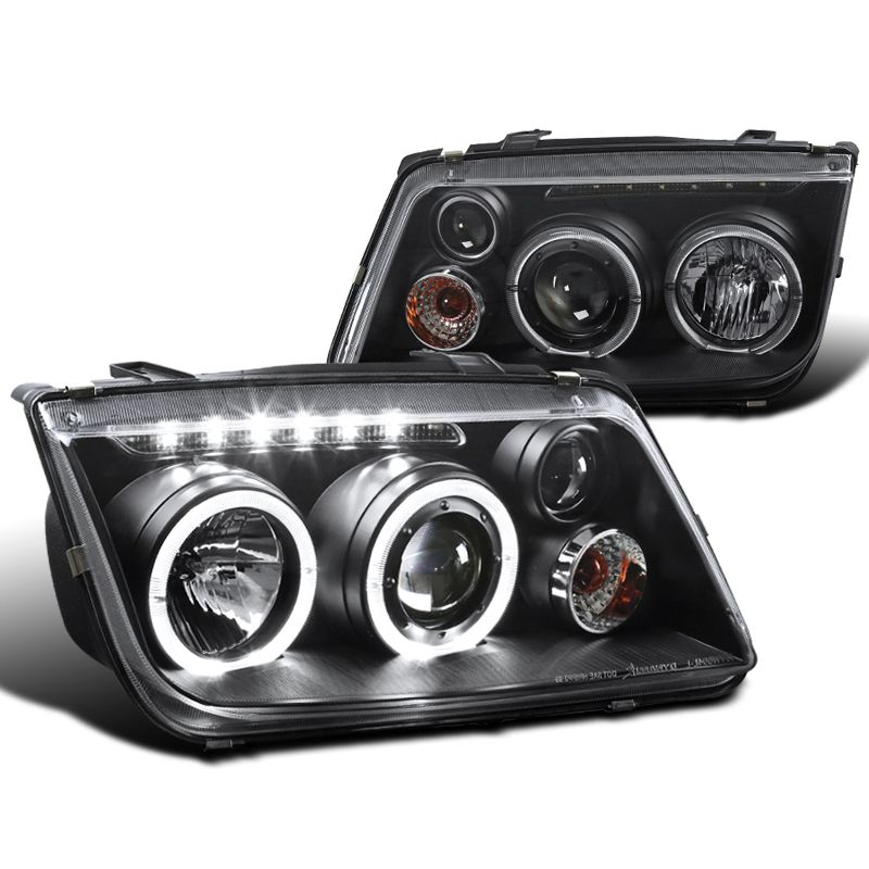 1999-2005 Volkswagen Jetta MK4 / MKIV Bora Angel Eye Halo LED Projector ...