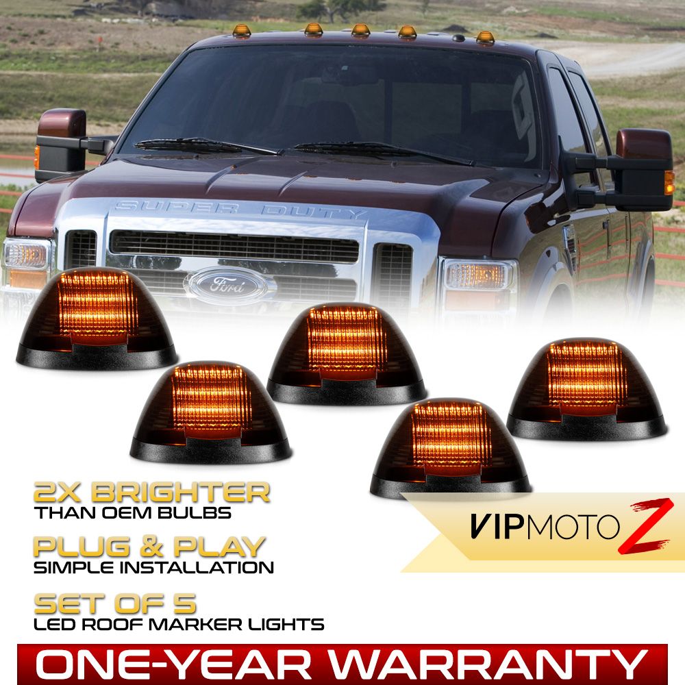 1999-2016 F250 F350 F450 F550 Superduty Amber LED Roof Clearance Lights ...