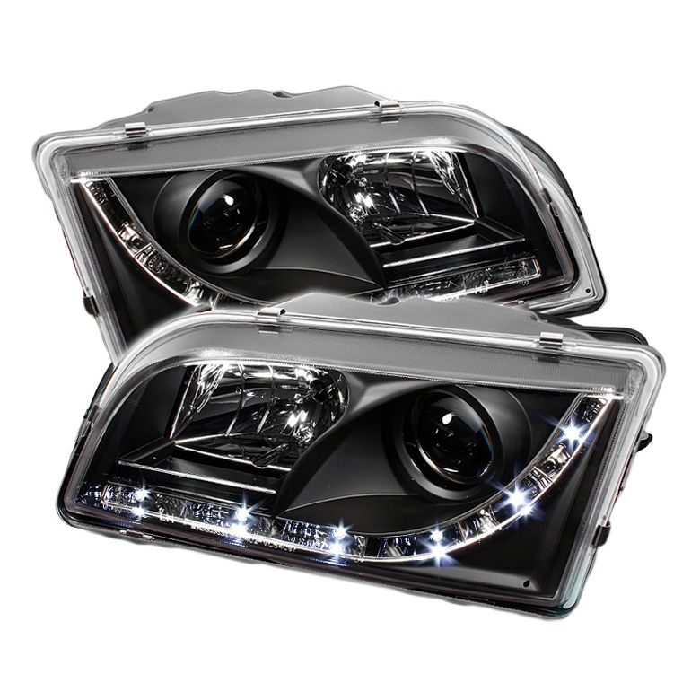 2000-2003 Volvo S40 / V40 LED DRL Projector Headlights - Black