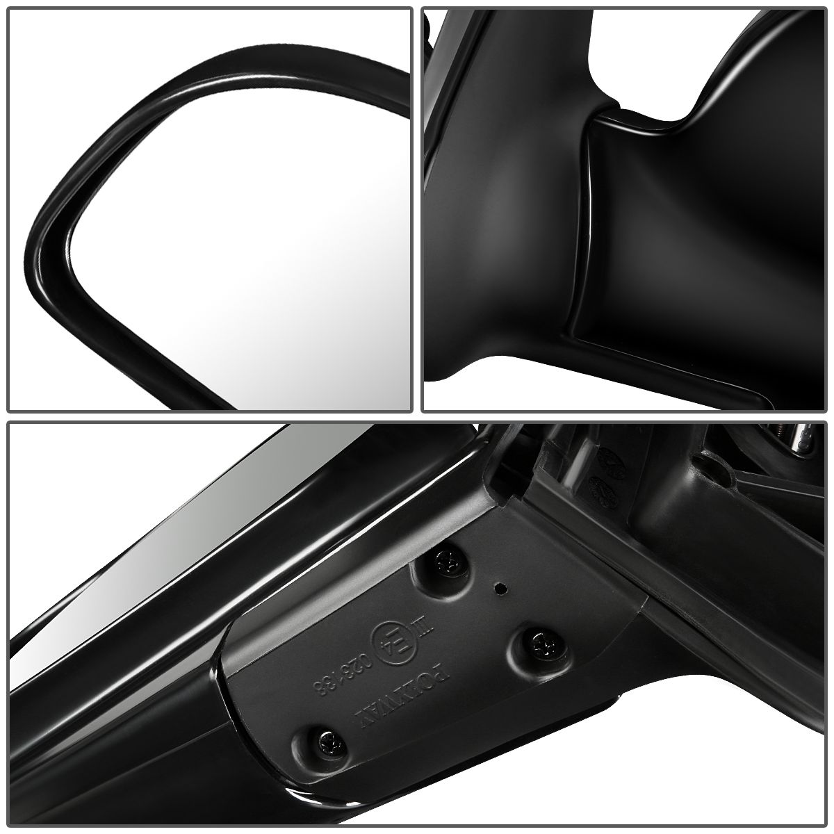 2001-2006 Santa Fe Manual Adjust Passenger Side Rear View Door Mirror Right