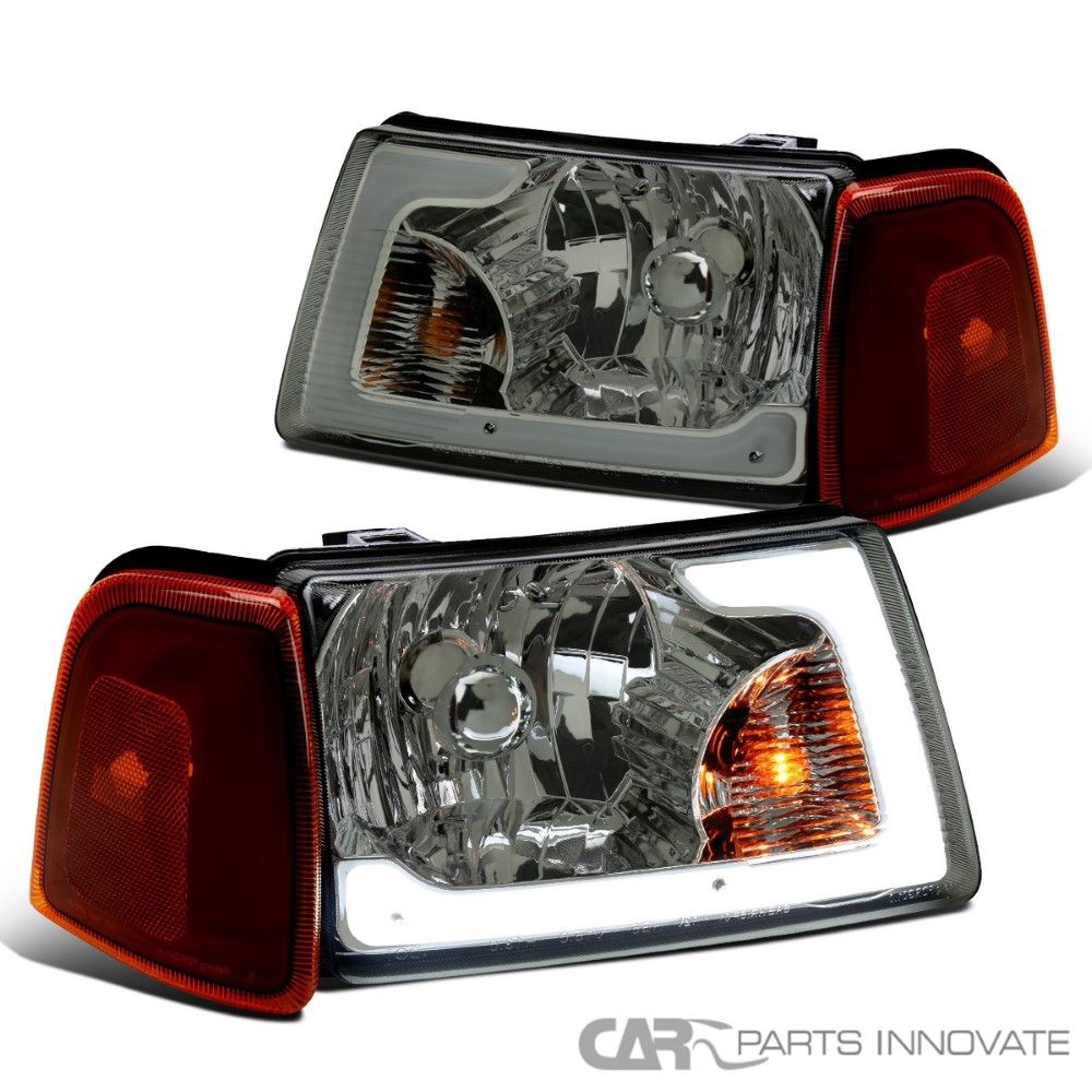 Spec-D - 2001-2011 Ford Ranger LED DRL Tube Reflector Headlights w ...