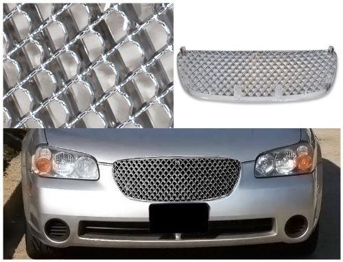 2002-2003 Nissan Maxima Front Bumper Mesh Grill - Chrome
