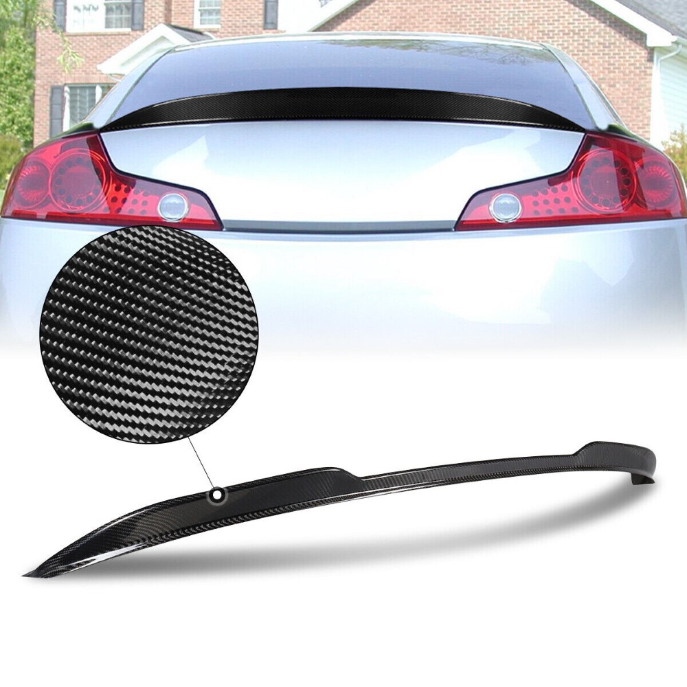 2003-2007 Infiniti G35 Coupe Real Carbon Fiber Duckbill Trunk Lip ...