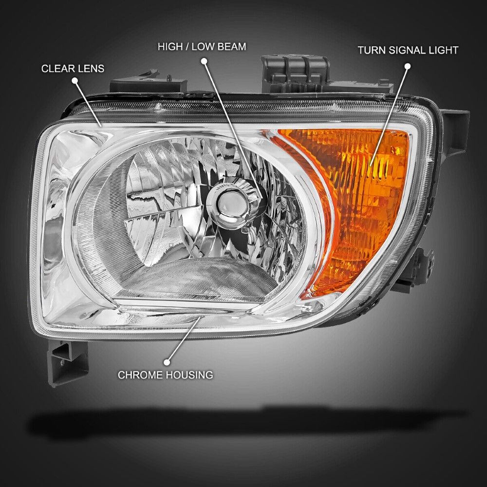 2003-2008 Honda Element Replacement OE-Style Headlights Set - Chrome ...