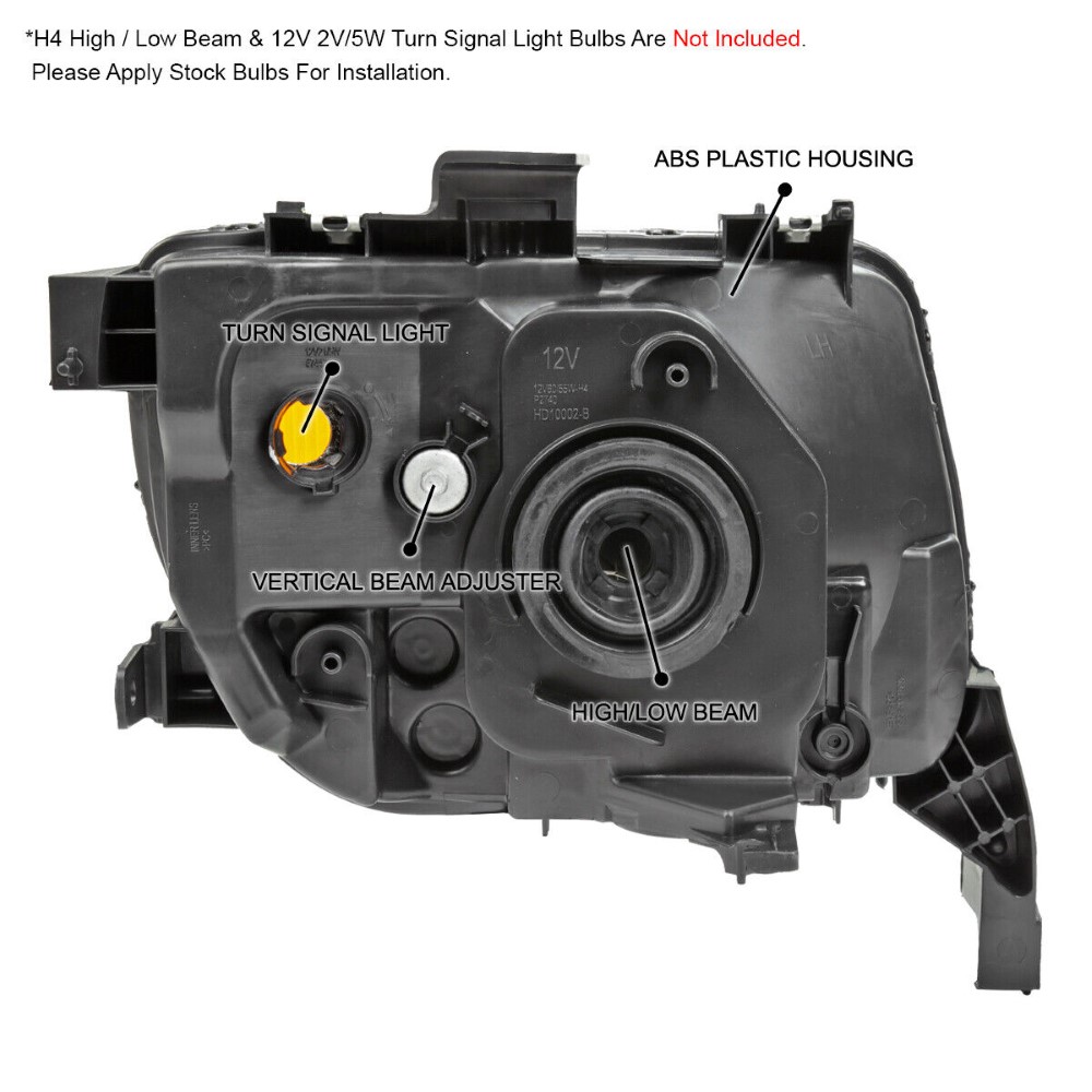 2003-2008 Honda Element Replacement OE-Style Headlights Set - Chrome ...