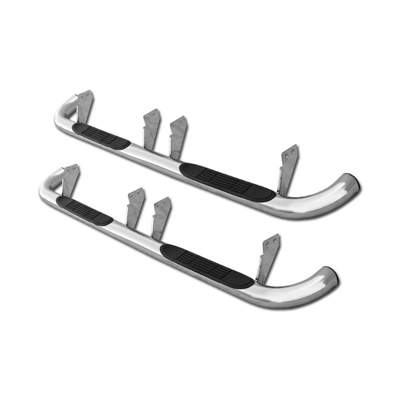 2003-2010 Hummer H2 3" S/S Side Step Rails NERF Bars Chrome