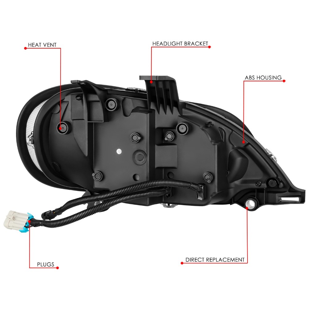 2003-2018 Freightliner M2 106 112 Full LED Black Housing Amber Corner ...