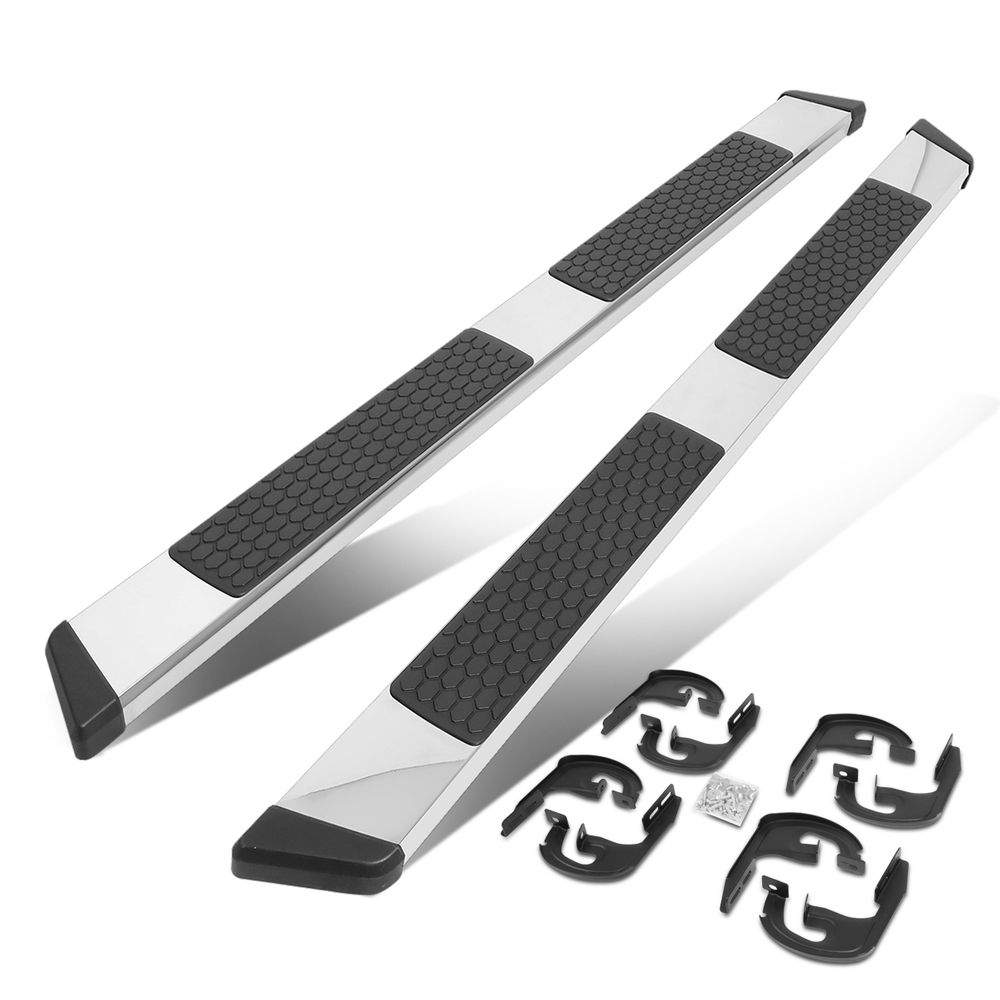 2004-2014 Ford F150 Extended Cab 5" Chrome Flat Side Step Bar Running ...