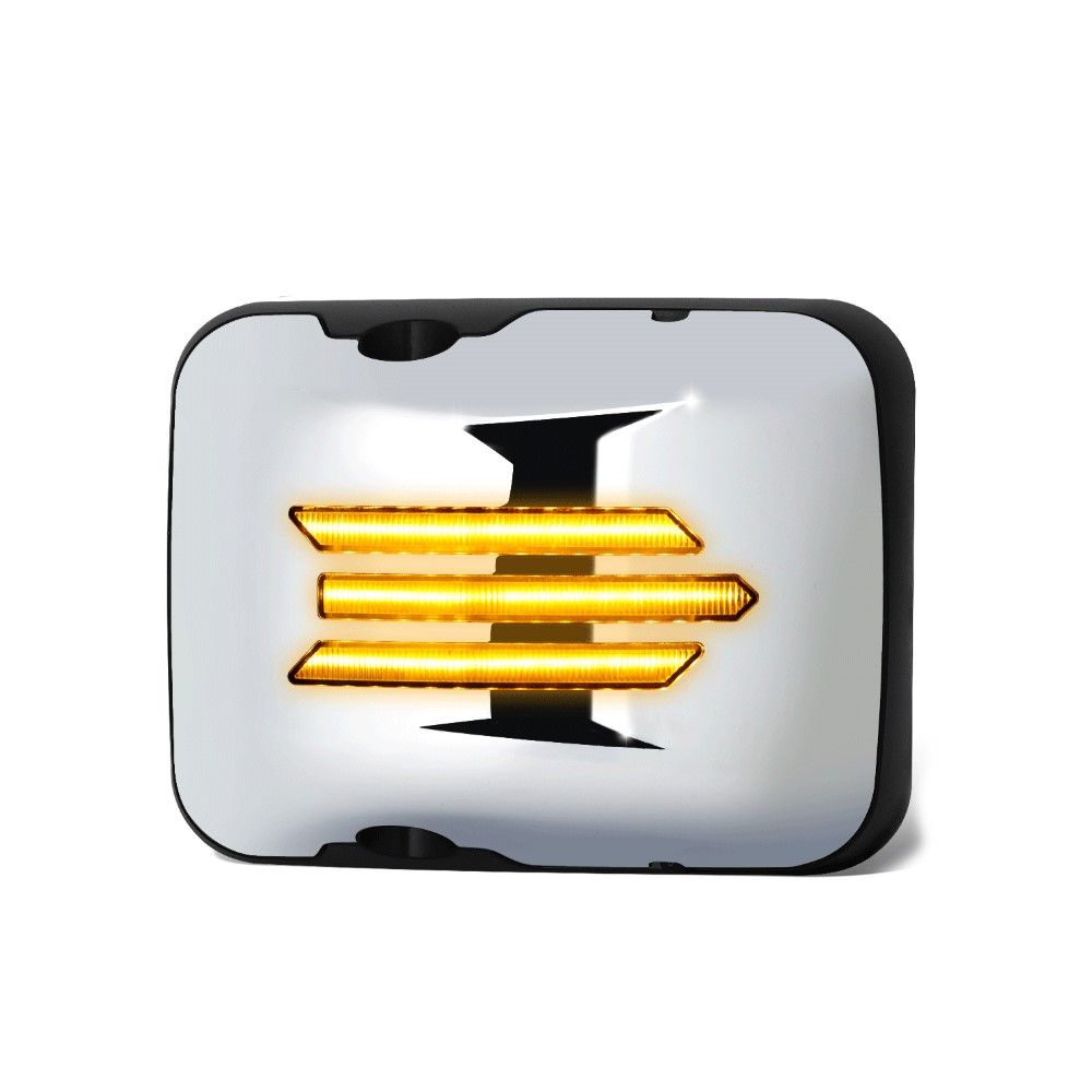 2005-2021 Hino 1pc 12V Sequential LED Turn Signal Side Hood Small Side ...