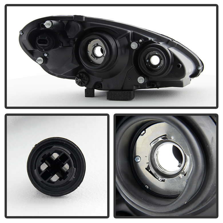 2006-2010 Chrysler PT Cruiser Replacement Crystal Headlights - Chrome