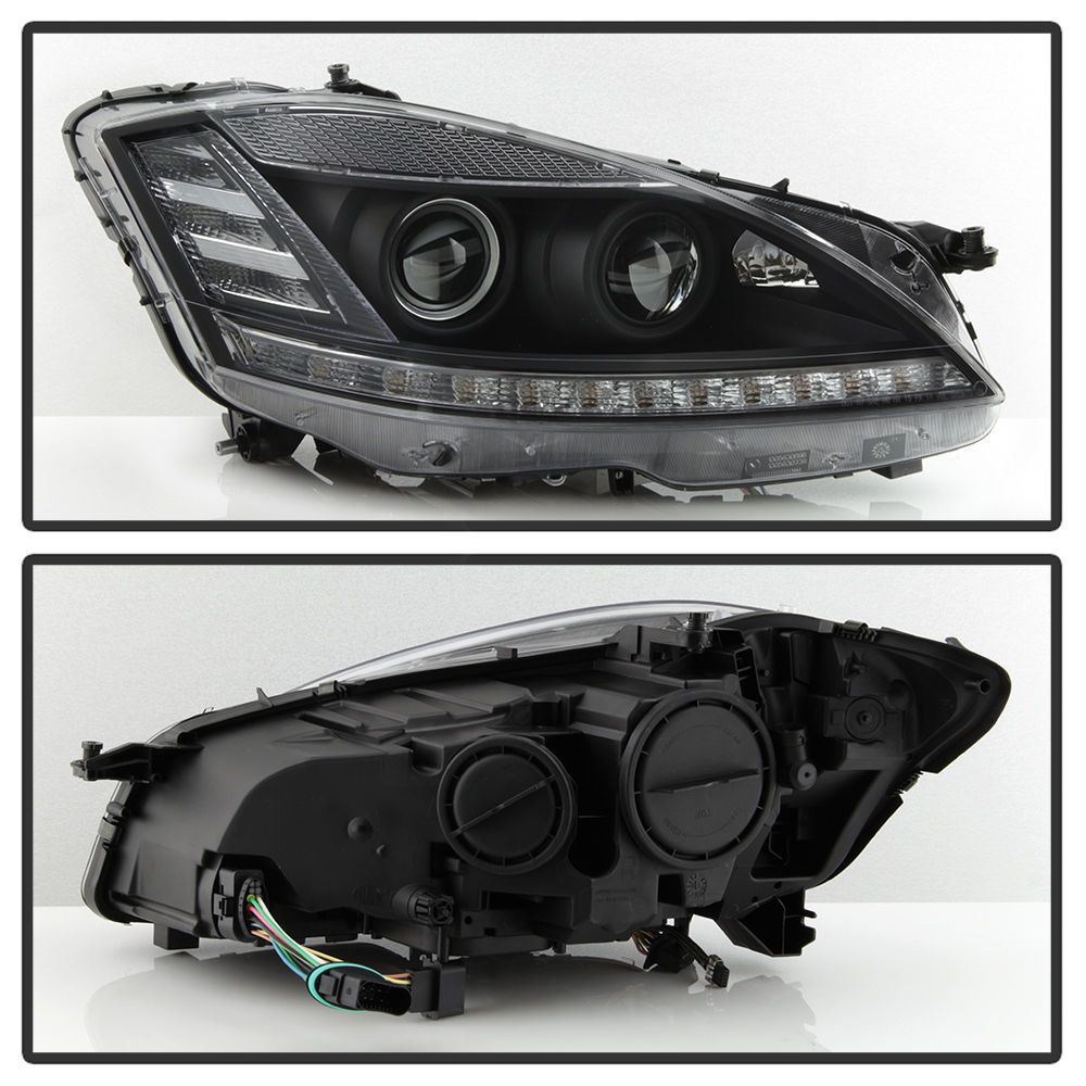2007-09 Mercedes Benz S Class W221 [HID Model] Projector Headlights - Black