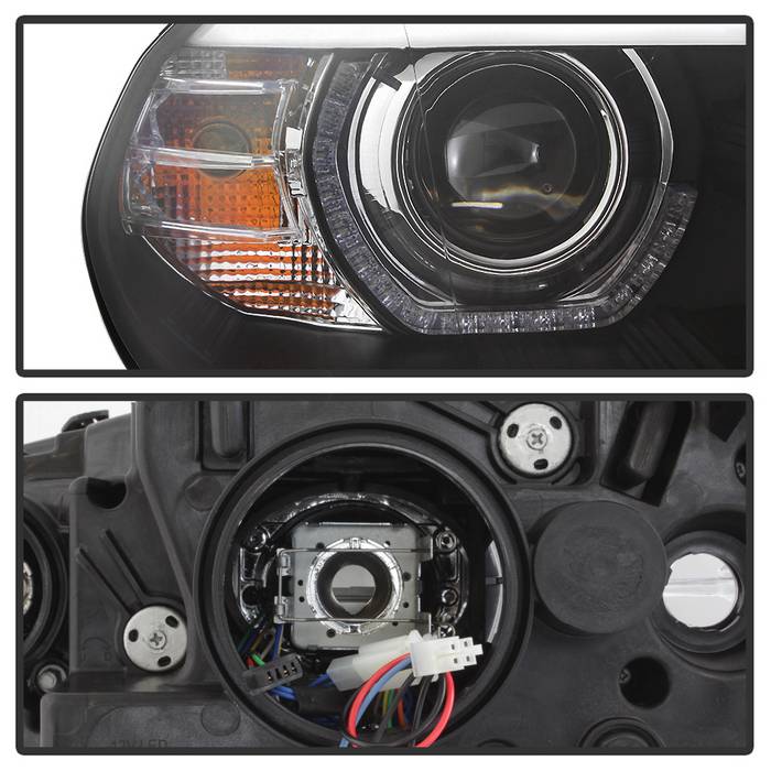 2007-2010 BMW E70 X5 [HID w/AFS Model] 3D LED Halo DRL Dual Projector ...