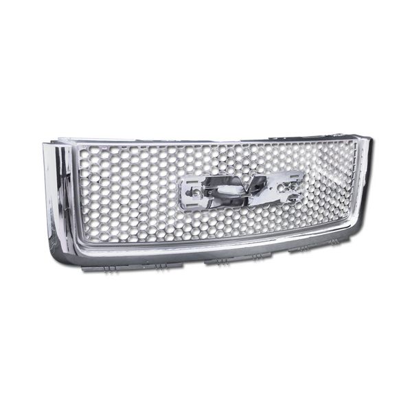 2007-2013 GMC Sierra Denali GMT900 Front Mesh Grill Grille - Chrome