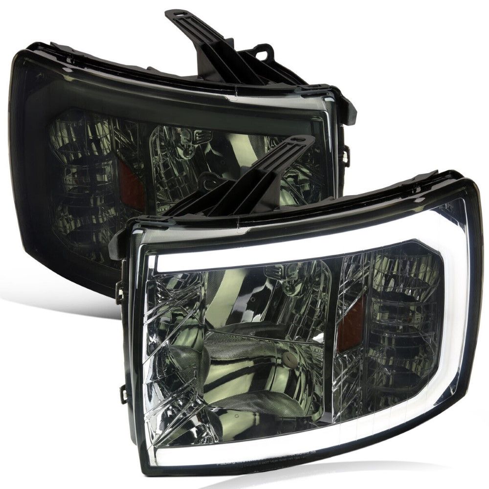 2007-2013 Chevy Silverado 1500 2500HD 3500HD LED Strip Headlights ...