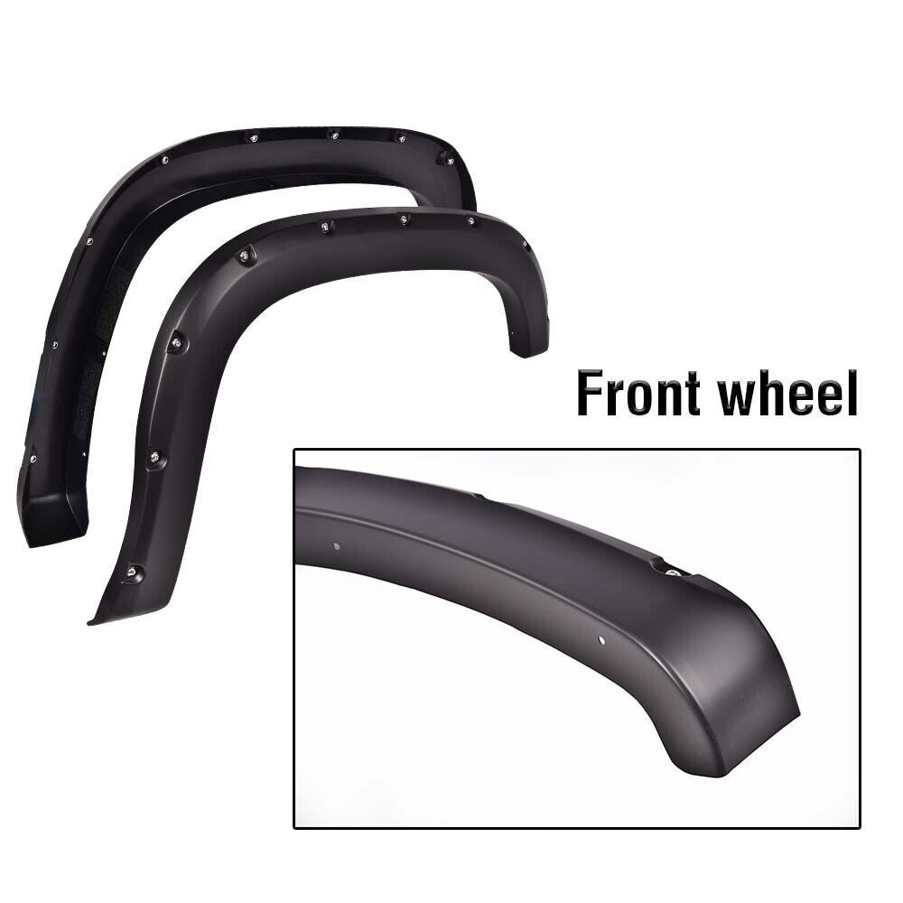 2007-2013 GMC Sierra Pocket Rivet Style Fender Flares - Smooth Surface ...