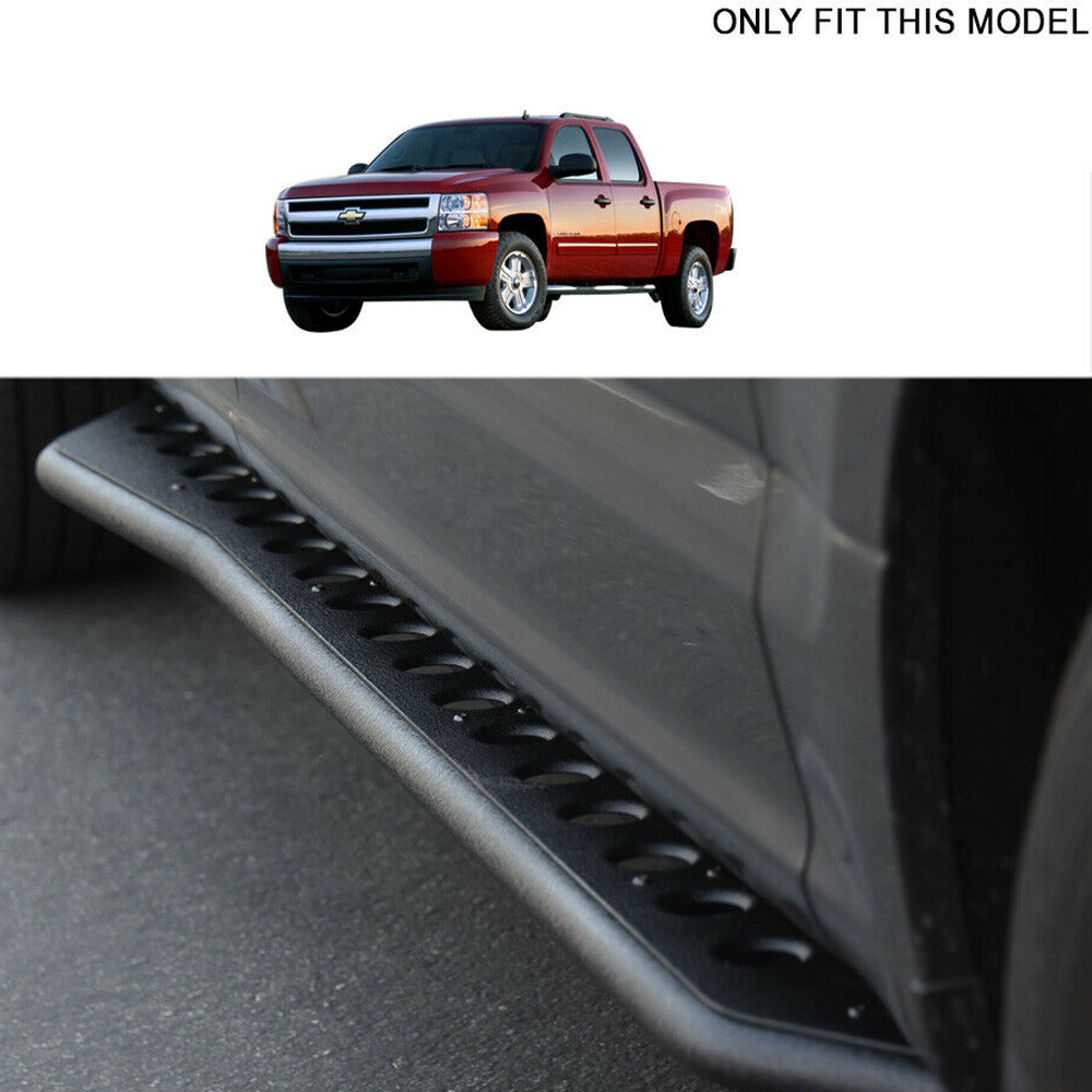 2007-2018 Chevy Silverado / GMC Sierra Crew Cab Rock Slider Step Bars ...