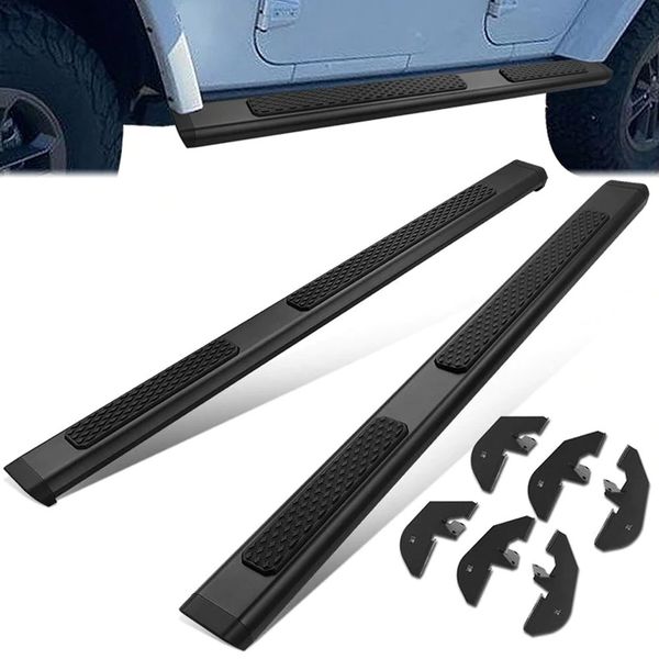 2007-2018 Jeep Wrangler JK 4Dr 6"OD Tubular Step Bar Running Boards ...