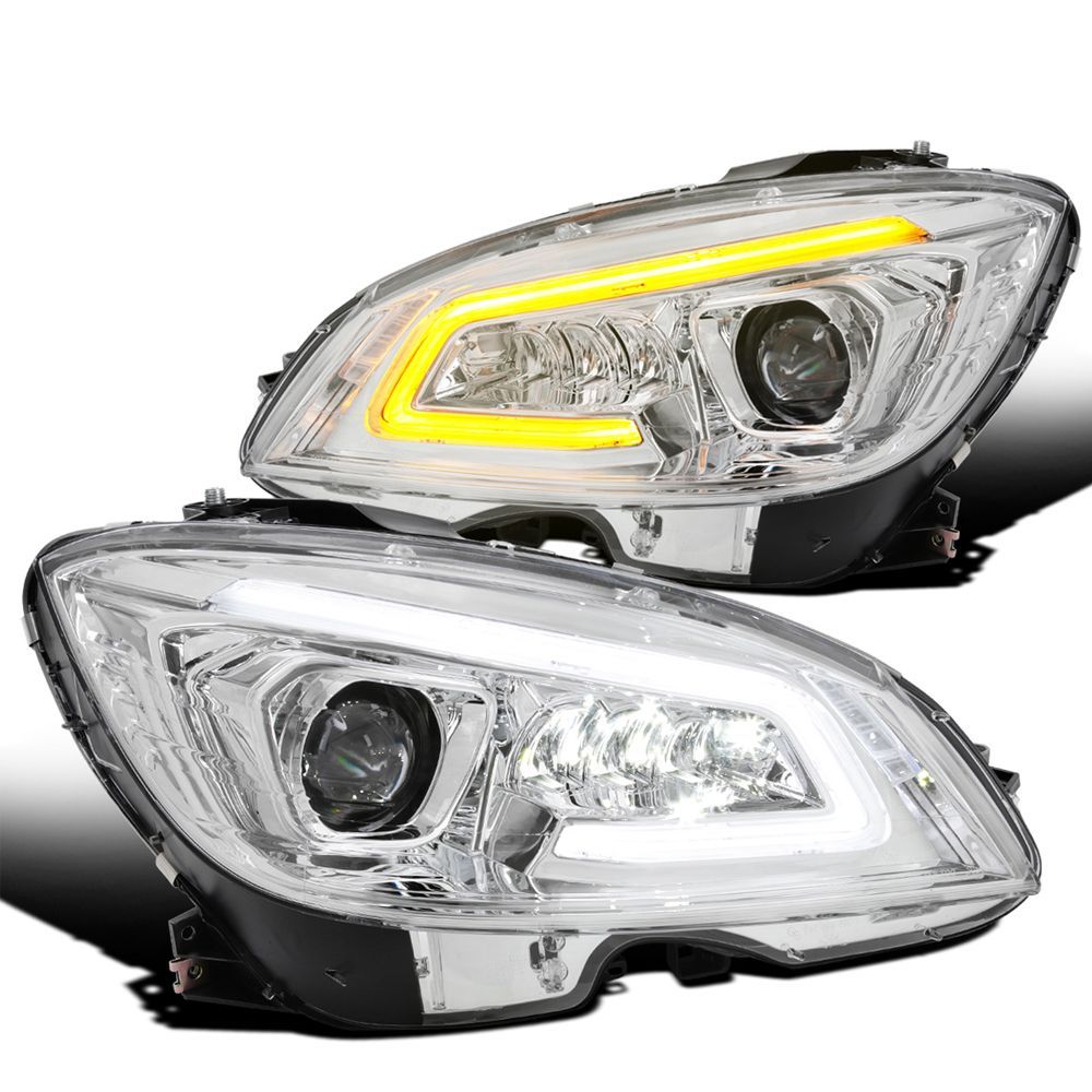 2008-2011 Mercedes Benz W204 C-Class Full LED Sequential Projector ...