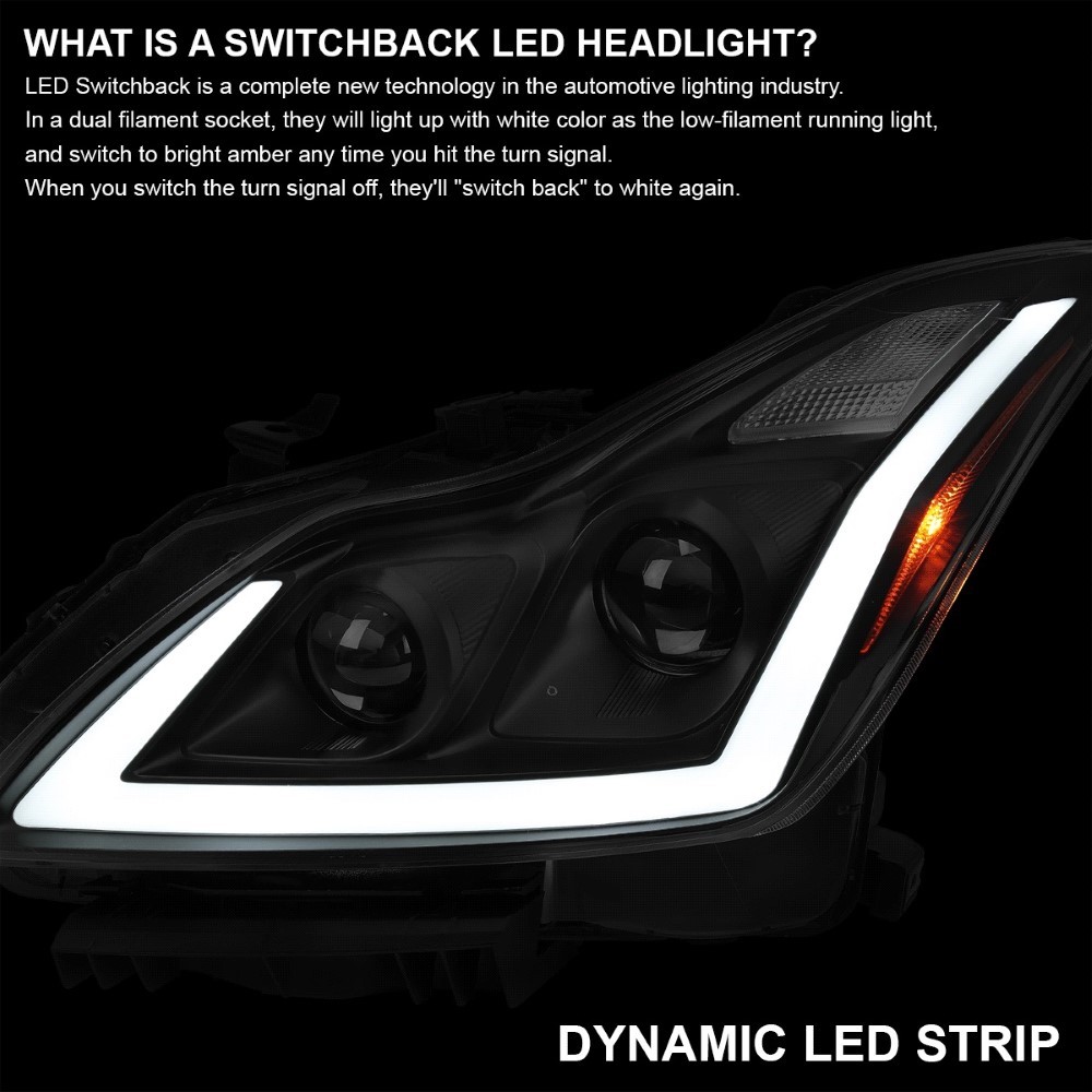2008-2013 Infiniti G37 Coupe / 14-15 Q60 LED DRL + Switchback ...