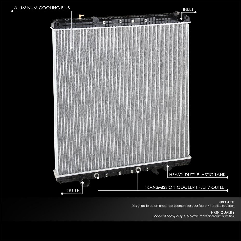 DNA 2008-2017 Freightliner/Sterling Truck 2-Row OE Style Aluminum ...