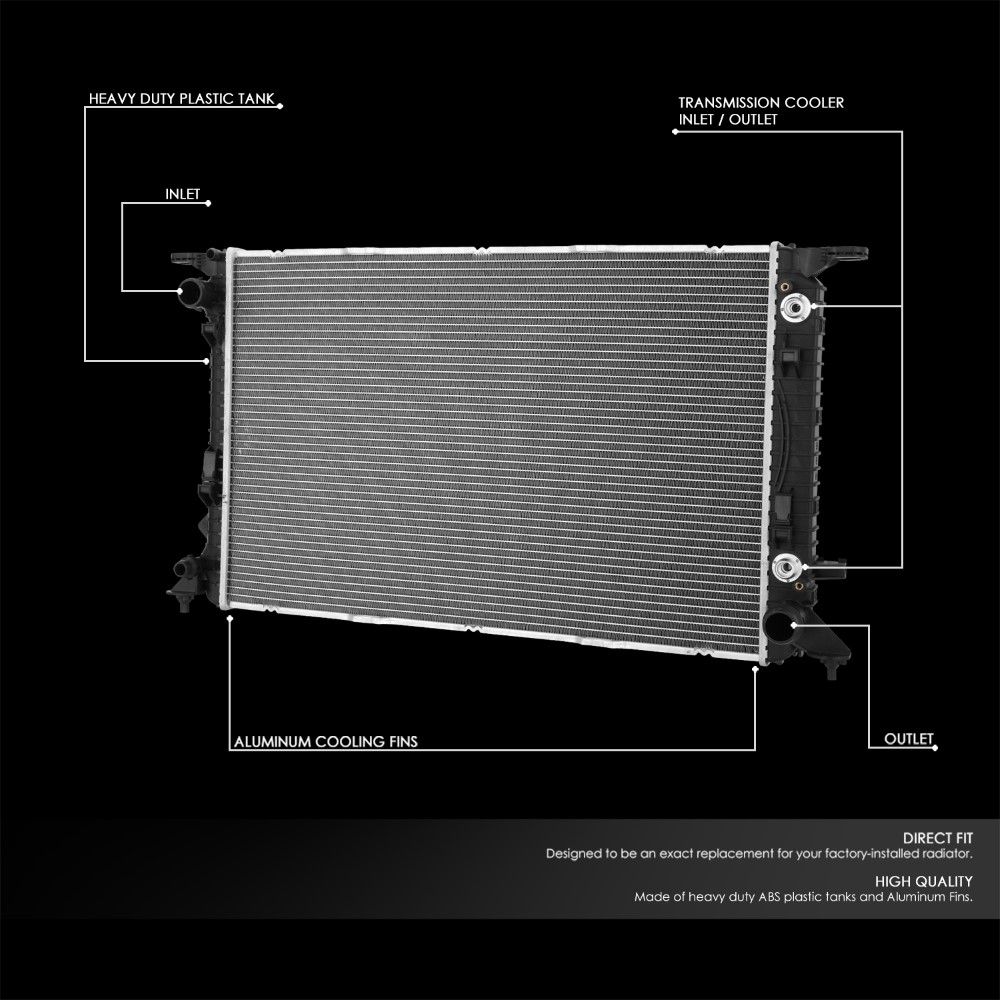 2008-2018 Audi A5 Q5 S4 S5 SQ5 A7 Quattro Macan Radiator Aluminum Core ...