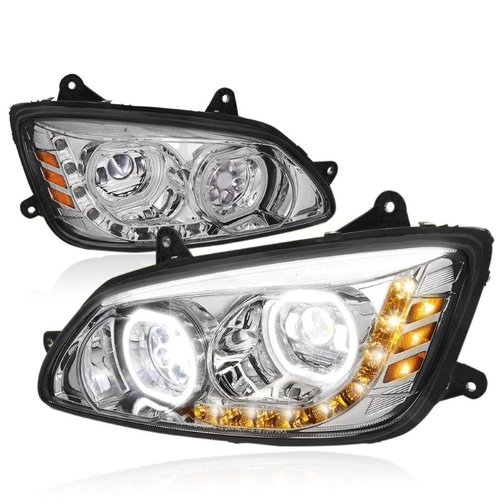 2008-2019 Kenworth T170/T270/T300 Dual Halo [Full LED] Projector ...