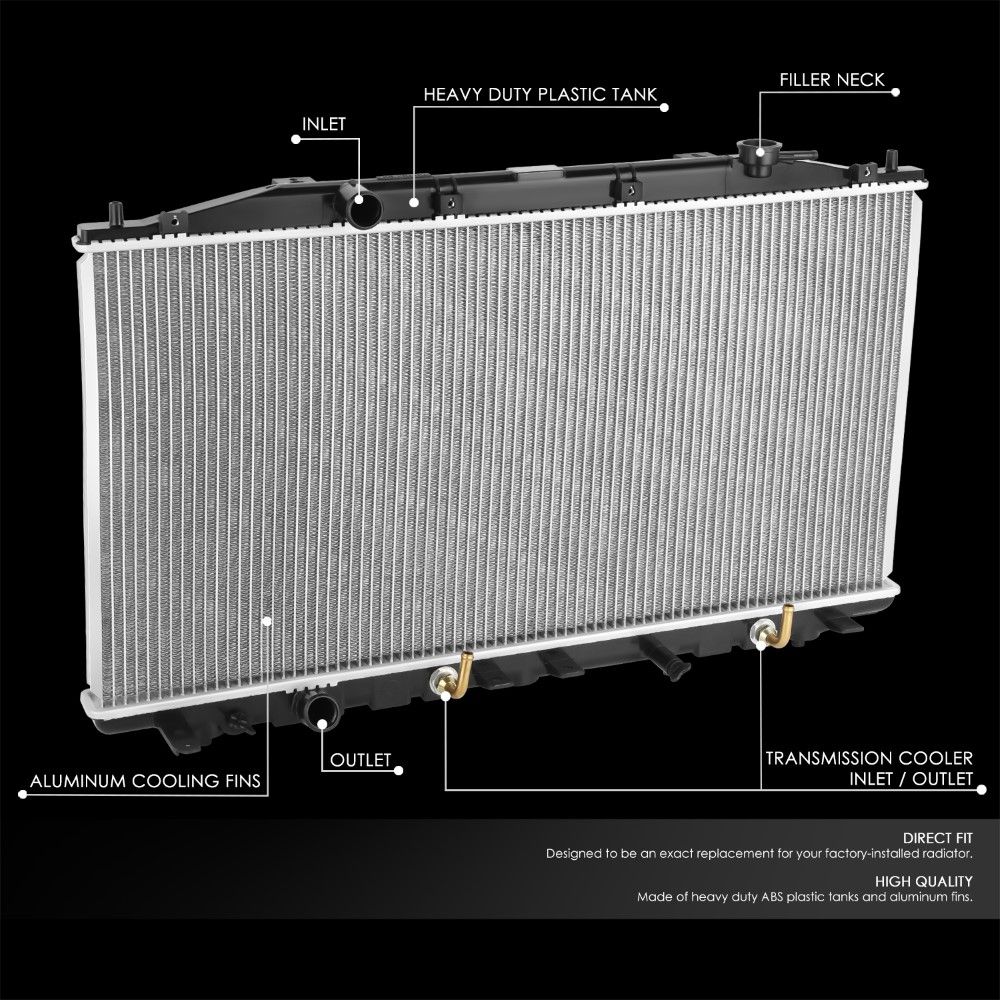 2009-2014 Acura TSX Cooling Radiator Assembly OE Style Aluminum Core ...