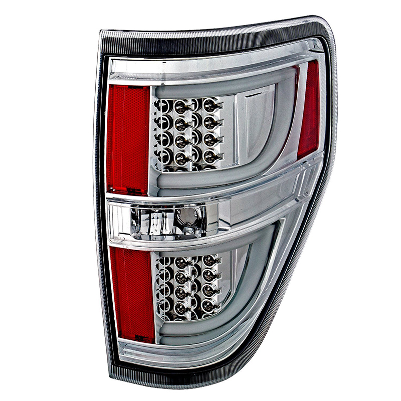 2009-2014 Ford F-150 LED Light-Tube Tail Lights - Chrome