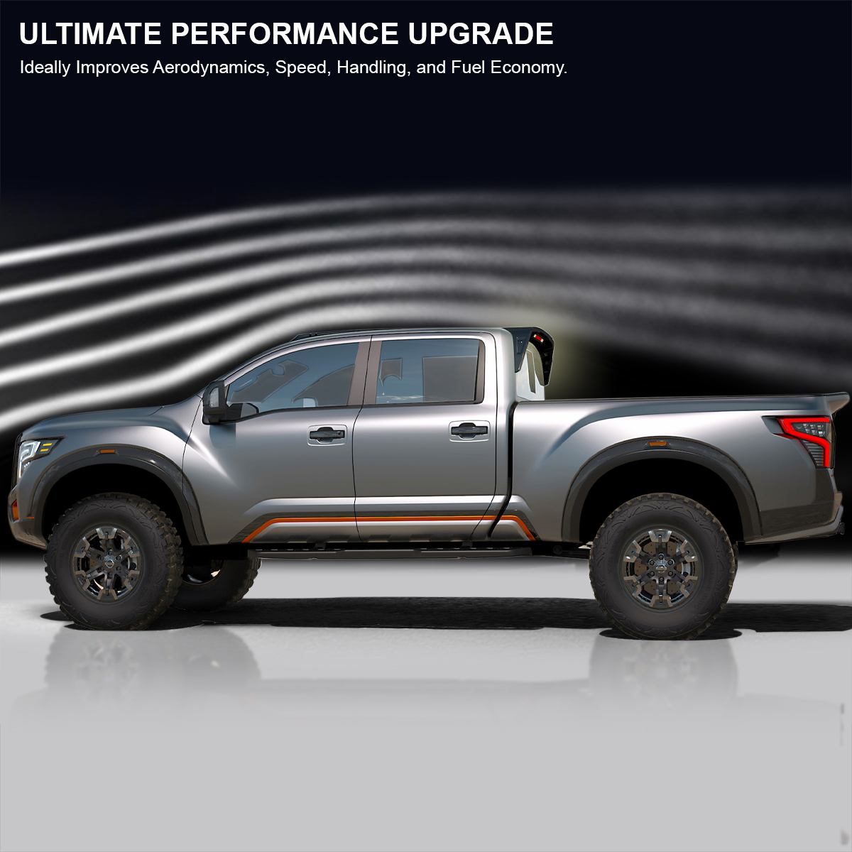 SPEC-D 2009-2014 Ford F150 Truck Cab Matte Black High Spoiler/Wing ...