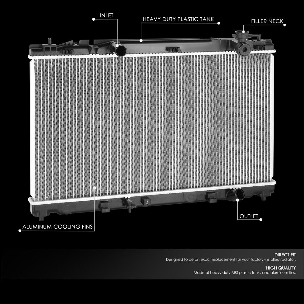 2010-2011 Toyota Camry 2.5L OE Style Cooling Radiator Aluminum Core ...
