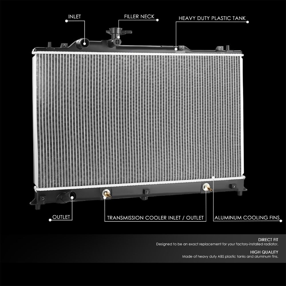 2010-2012 Mazda CX-7 2.3L Cooling Radiator Assembly OE Style Aluminum ...