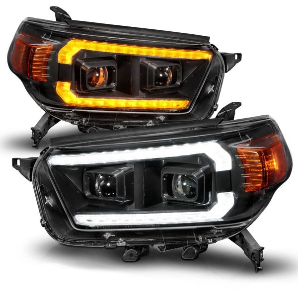 2010-2013 Toyota 4Runner Dual LED DRL/Seq. Turn Signal Bar Projector ...