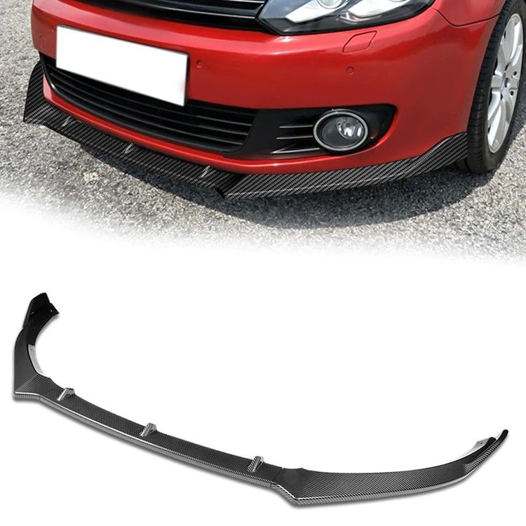 2010-2013 Volkswagen Golf 6 Front Bumper Lip 3 Pieces STP Style ...