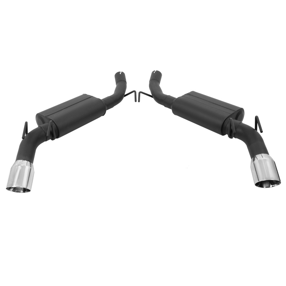 2010-2015 Chevy Camaro 6.2L 4" OD Dual Tip Muffler Axle Cat Back Exhaust