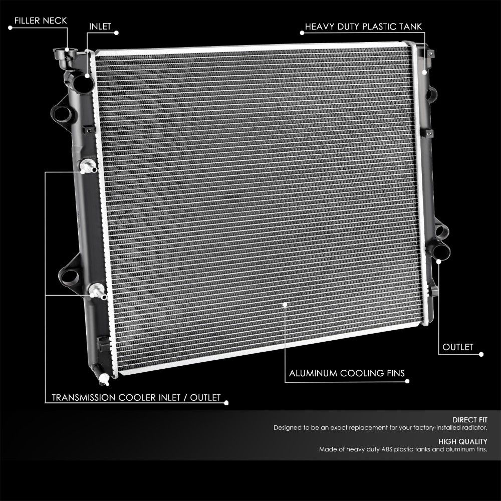 2010-2018 Lexus GX460 OE Style Aluminum Core DPI 13210 Cooling Radiator ...