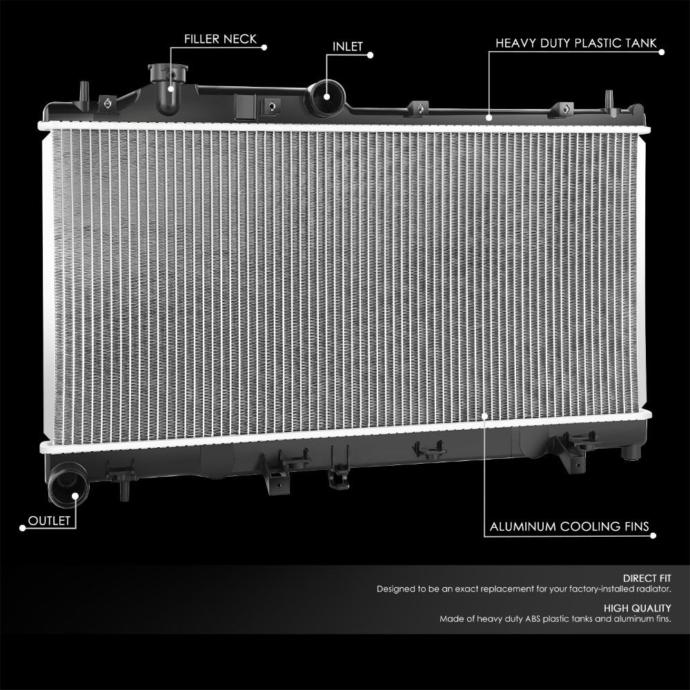 2010-2021 Subaru Legacy/Outback/WRX 2.0L 2.5L MT Cooling Radiator ...