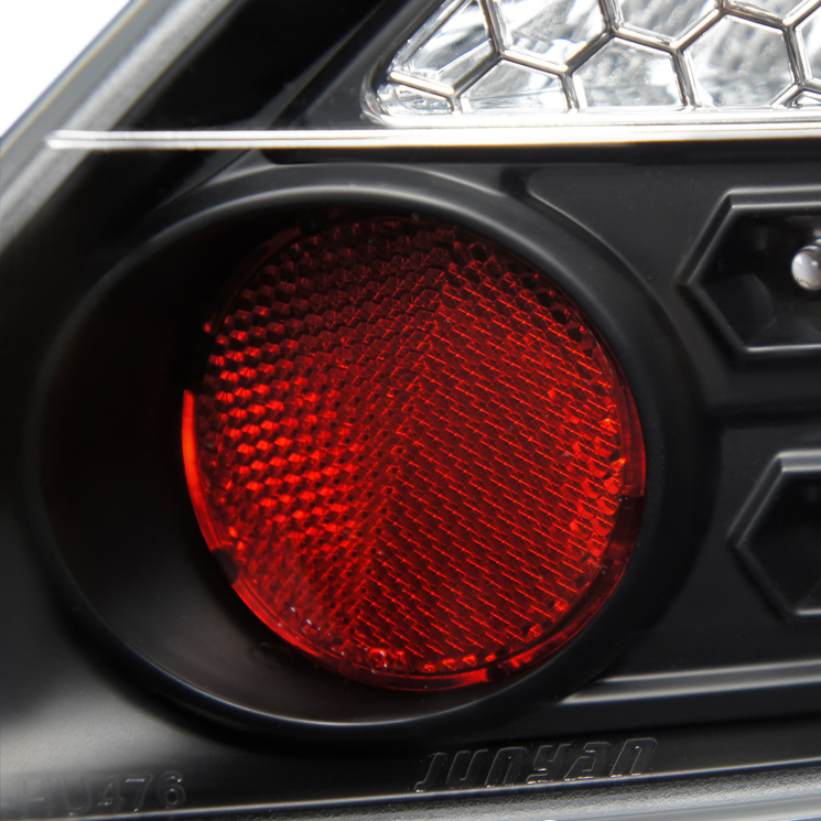 2011-2013 Mazda 2 Euro Style LED Tail Lights - Black