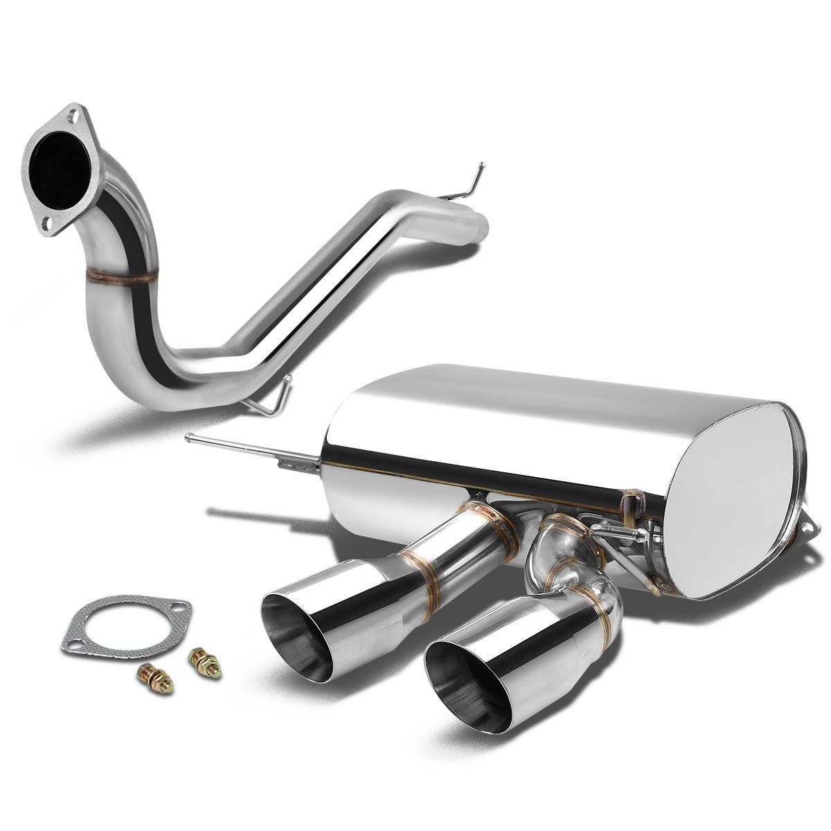 2012-2013 Volkswagen Golf R Hatchback MK6 3" Stainless Steel Catback ...