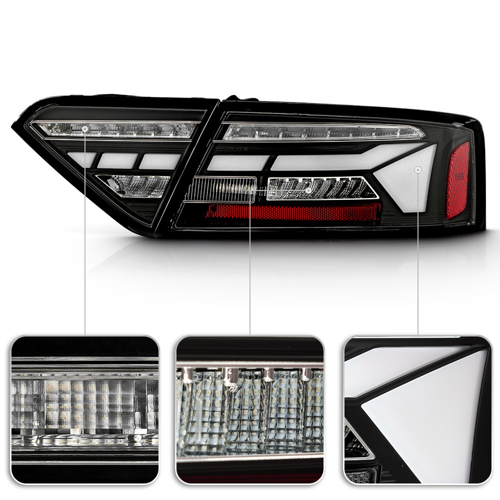 2012-2016 Audi A5 Sequential Full LED Tail Lights w/Greeting Animation ...
