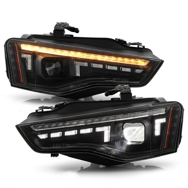 2012-2017 Audi A5|S5 LED Upgraded Projector Headlights w/ LED Greeting ...