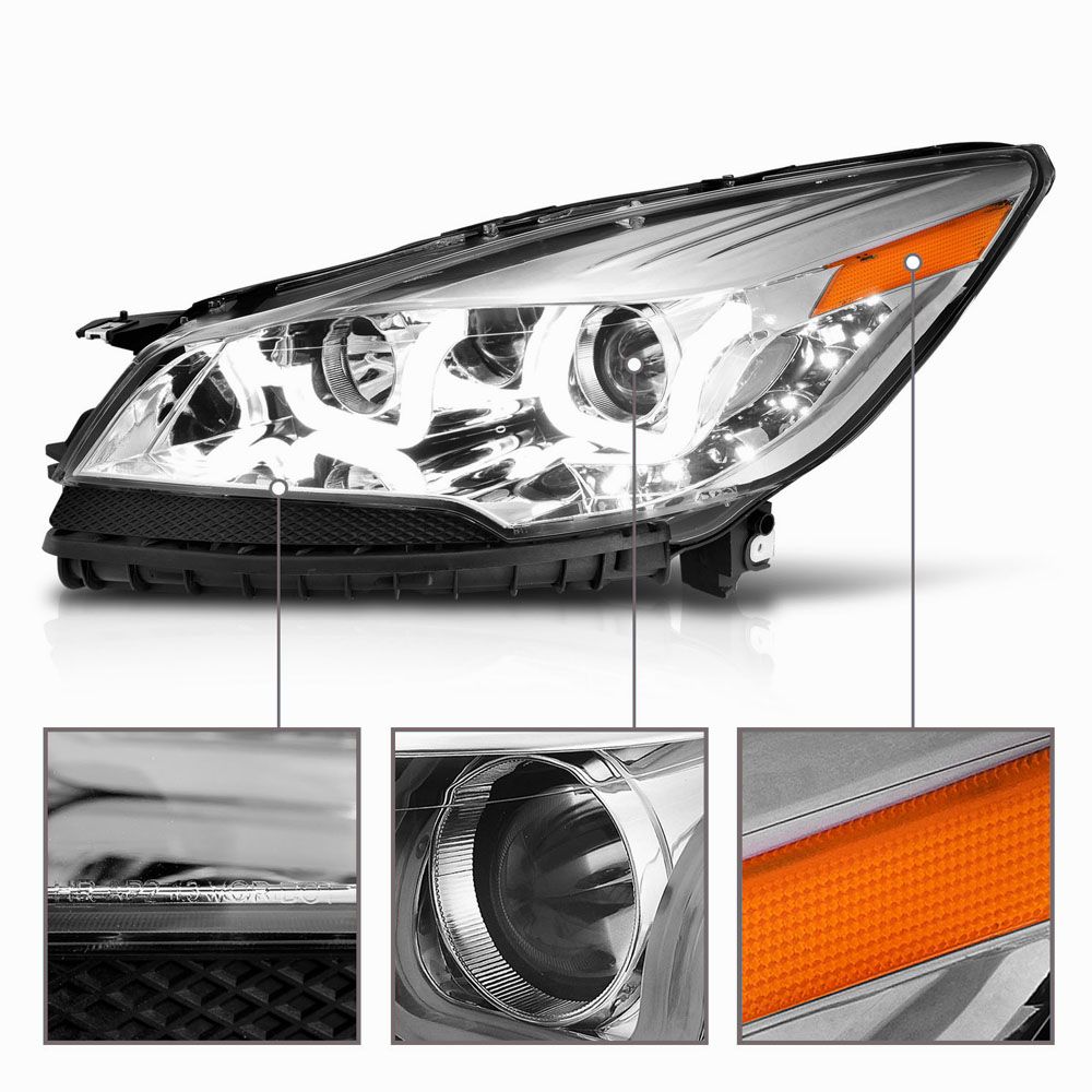 2013-2015 Ford Escape (Stock Halogen Model) U Shape Light Bar Projector ...