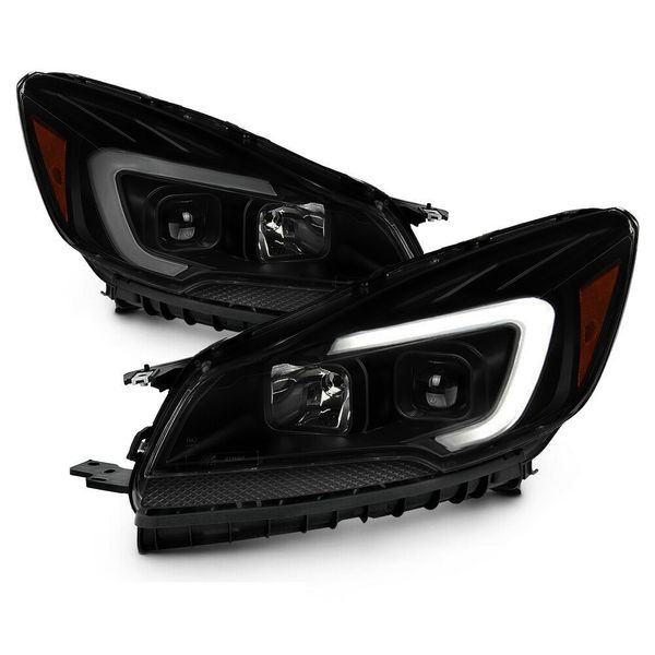 2013-2016 Ford Escape [Halogen Model] LED Light Tube Black Smoked ...