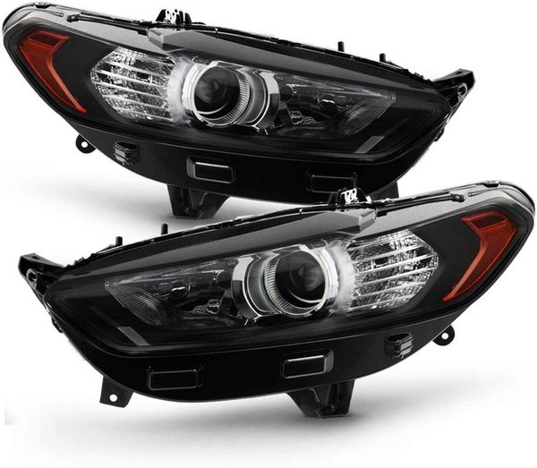 2013-2016 Ford Fusion OE-Style Projector Headlights - Black