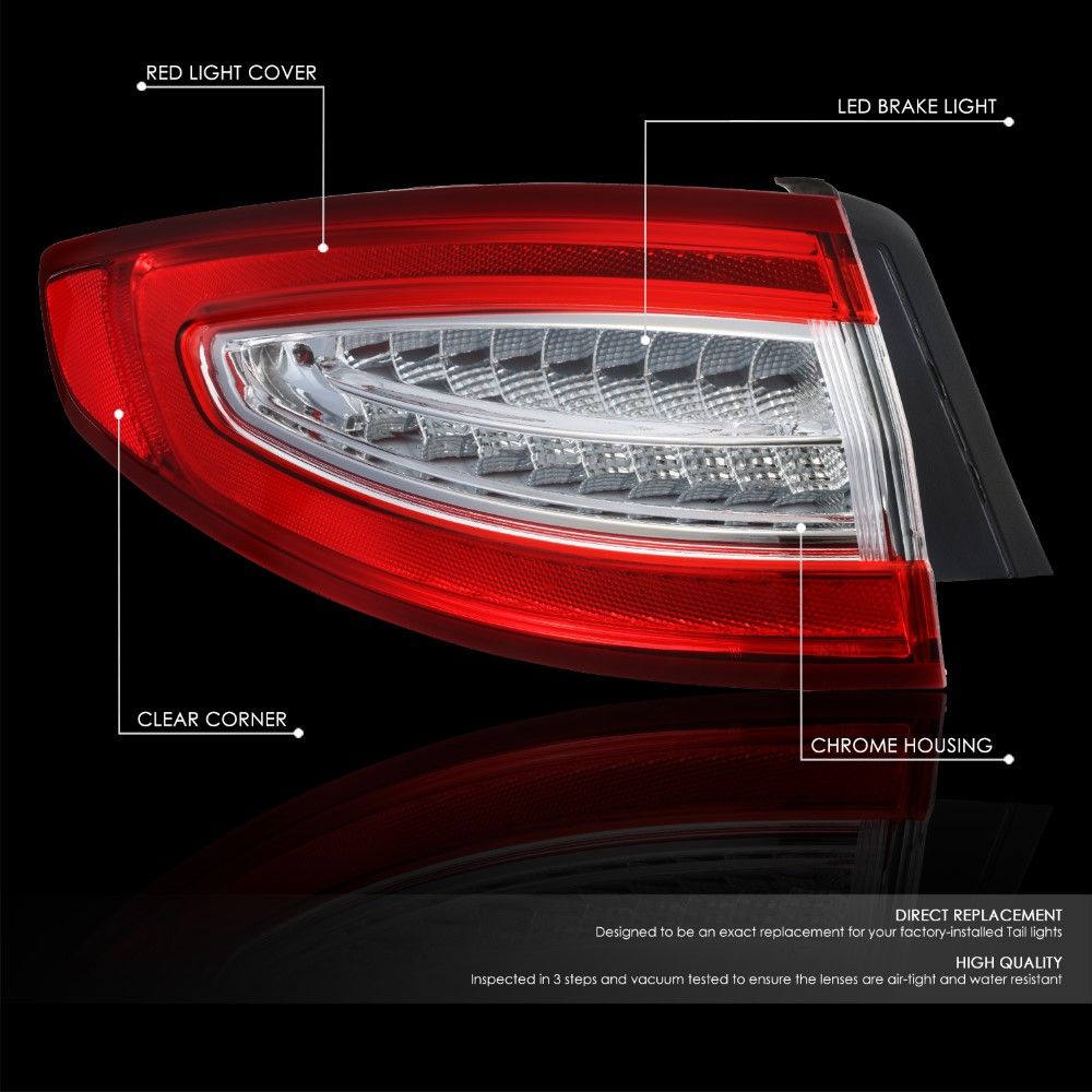 2013-2016 Ford Fusion S/SE OE Style Full LED Outer Tail Light Assembly ...