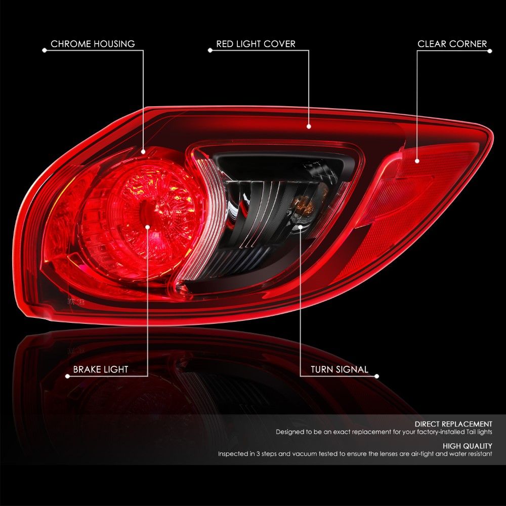 2013-2016 Mazda CX-5 OE Style Outer Tail Light Brake Lamp Assembly - Passenger Right Side - OEM ...