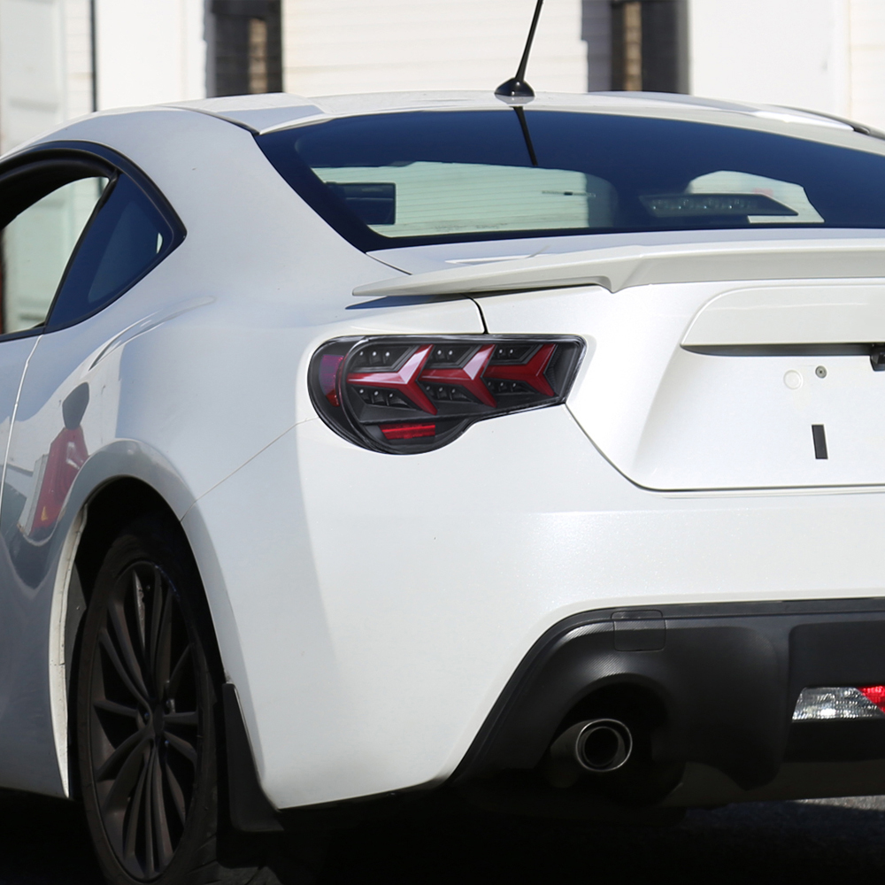 Spec-D 2013-2016 Scion FRS Smoke LED Tail Lights - Black / Red LT ...